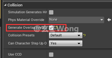 [UE4]C++创建BoxCollision(BoxComponent)并注册Overlap和Hit事件回调函数